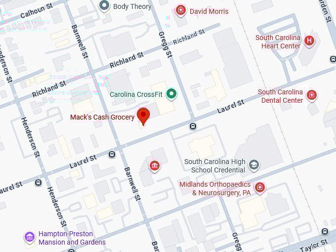 16. mack's cash grocery map