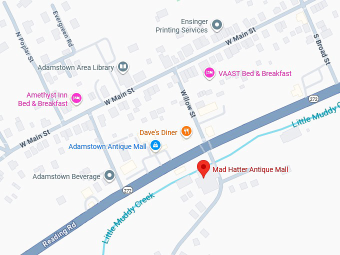 16. mad hatter antique mall map