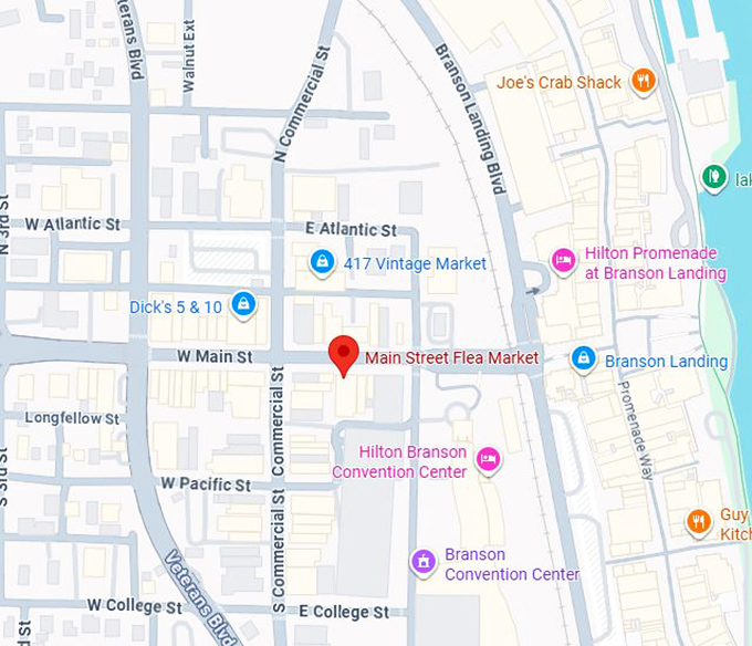 16. main street flea market map