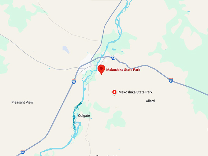 16. makoshika state park map
