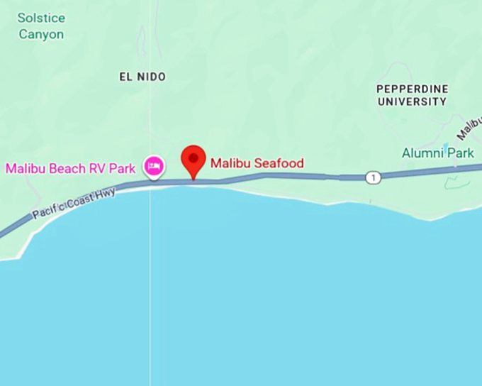 16. malibu seafood map