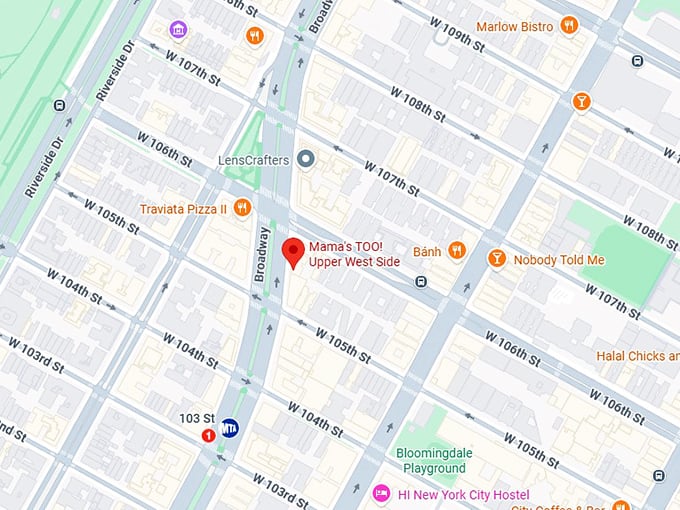 16. mama's too! upper west side map