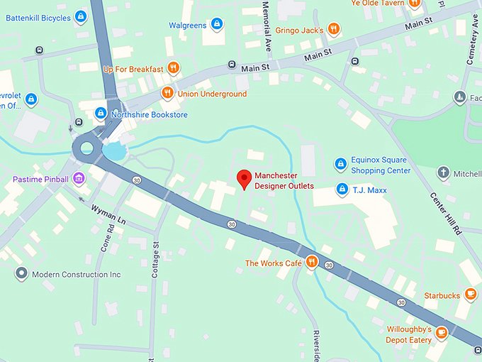 16. manchester designer outlet map