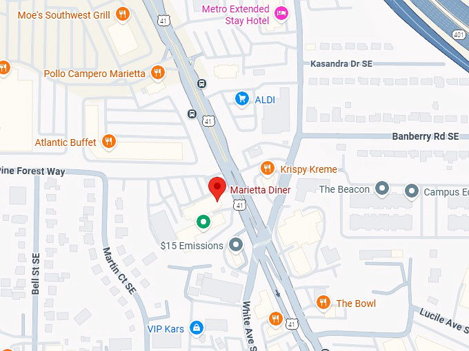 16. marietta diner map