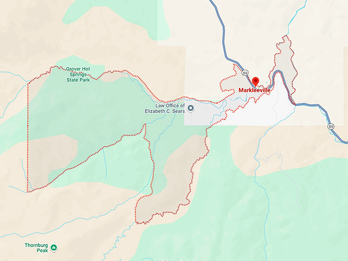 16. markleeville, ca map