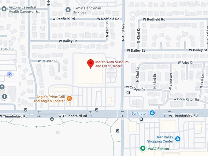 16. martin auto museum and event center map