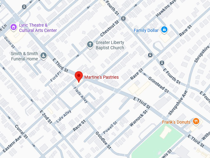 16. martine's pastries map