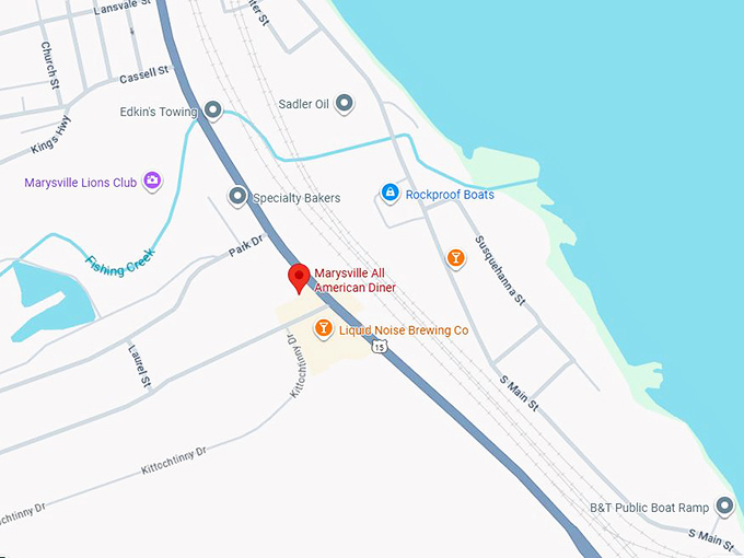 16. marysville all american diner map