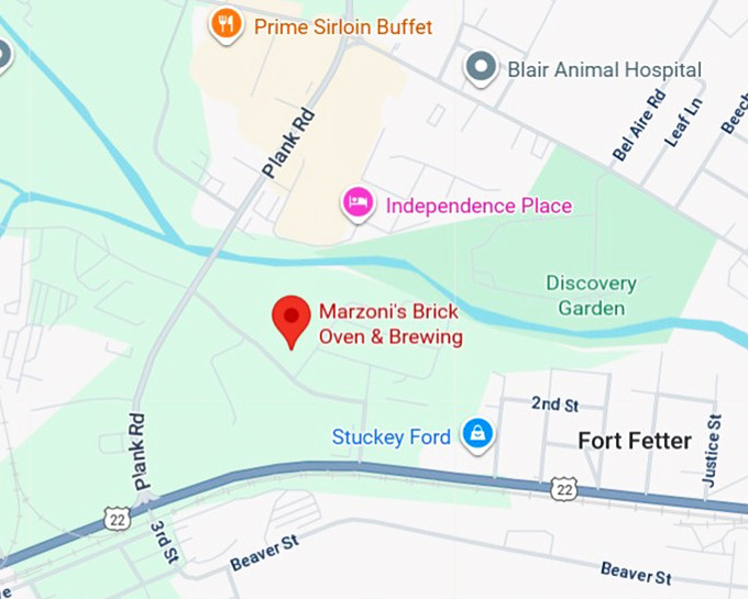 16. marzoni&rsquo;s brick oven & brewing co. map