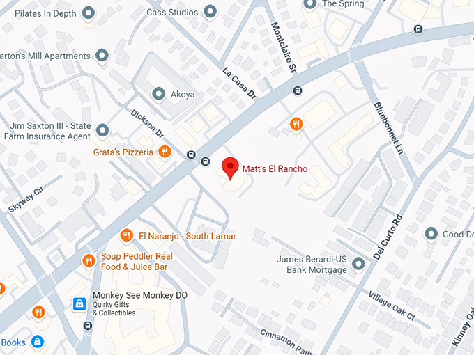 16. matt's el rancho map