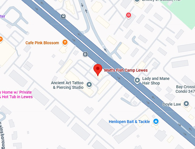16. matt's fish camp lewes (lewes) map