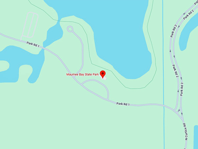 16. maumee bay state park (1400 state park rd) map