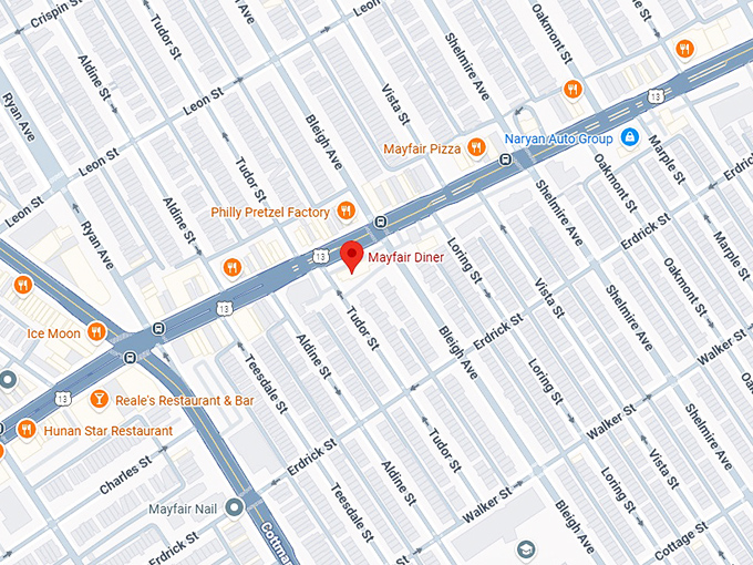 16. mayfair diner map