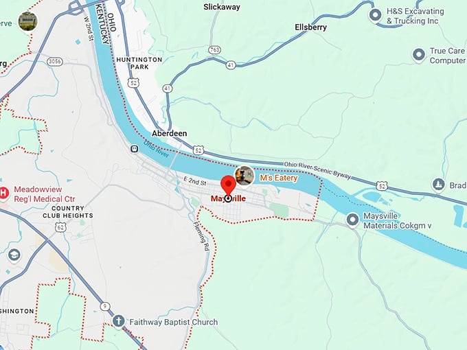16. maysville, ky map