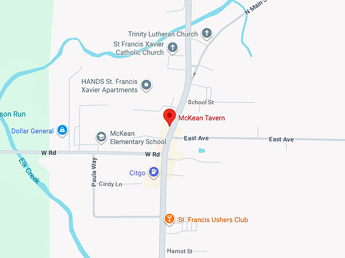 16. mckean tavern map