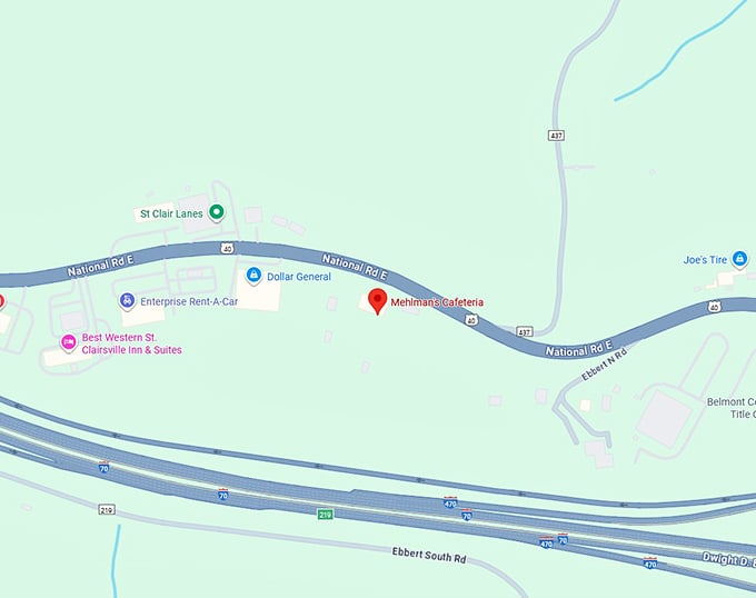16. mehlman's cafeteria map