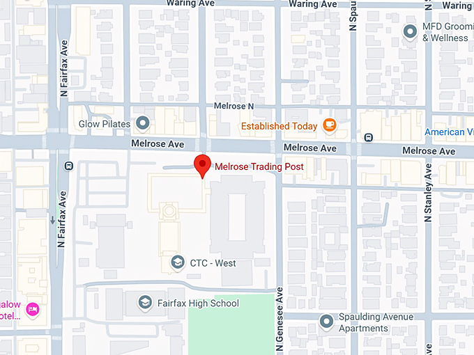 16. melrose trading post map