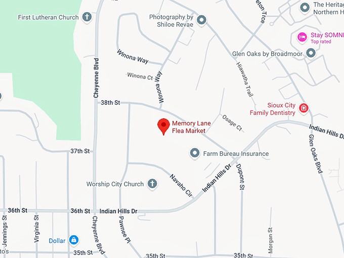 16. memory lane flea market map (2)