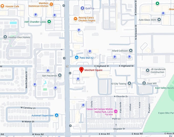 16. merchant square antique marketplace map