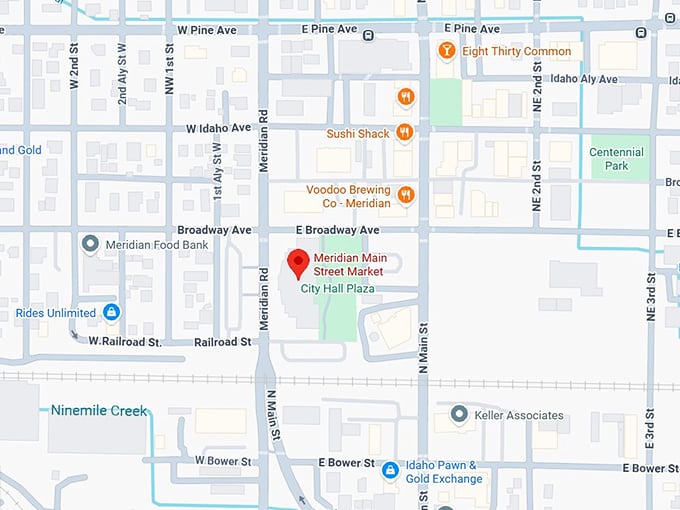 16. meridian main street market map