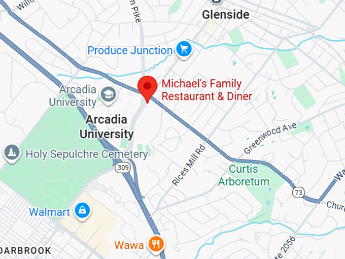 16. michael's family restaurant & diner map