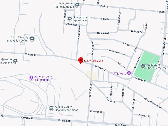 16. miller's chicken map