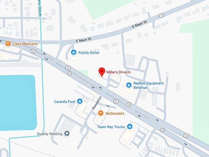 miller&rsquo;s drive in map