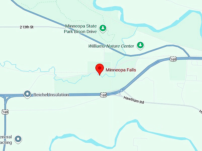 16. minneopa falls map