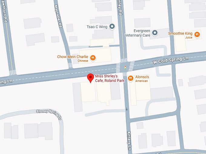 16. miss shirley's cafe, roland park map