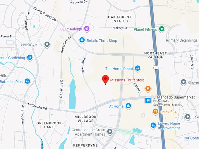 16. missions thrift store map