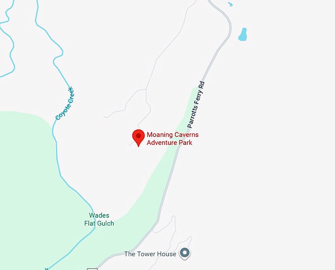 16. moaning caverns adventure park map