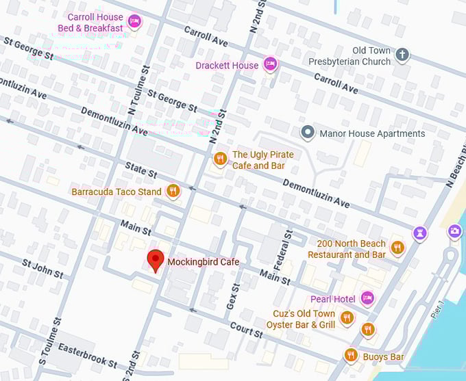 16. mockingbird cafe map