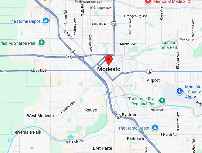 16. modesto map