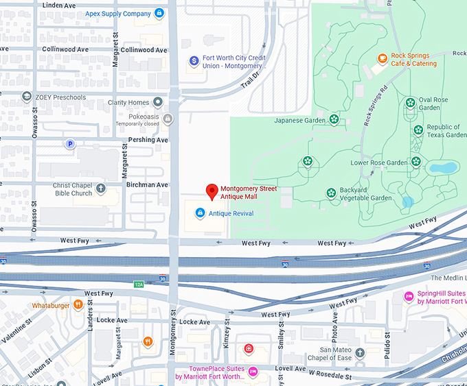 16. montgomery street antique mall map