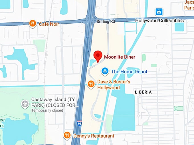 16. moonlite diner map
