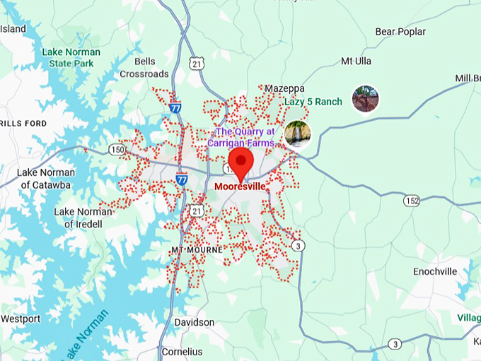 mooresville map