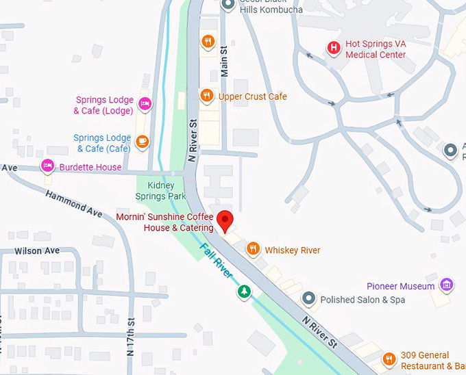 16. mornin&rsquo; sunshine coffee house & bistro map