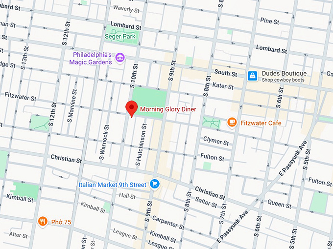 16. morning glory diner map