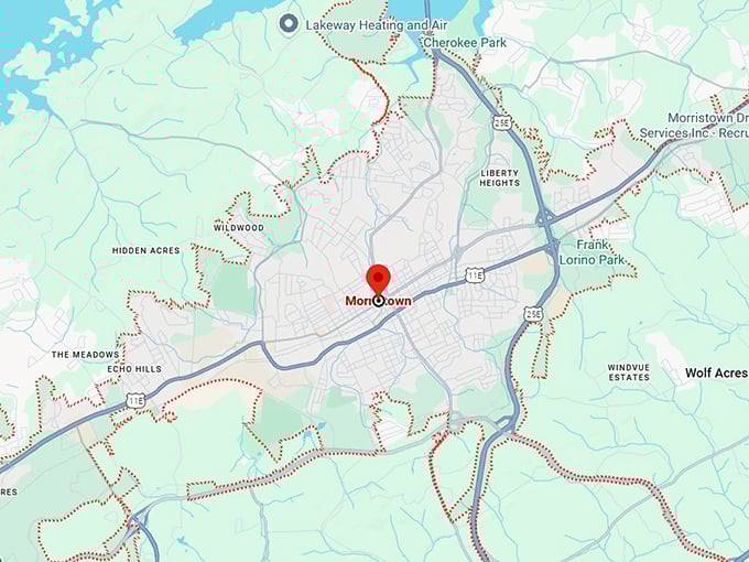 16. morristown, tn map