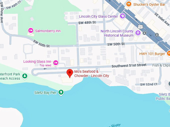 16. mo's seafood & chowder lincoln city map
