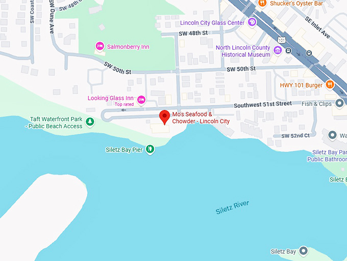16. mo's seafood & chowder lincoln city map