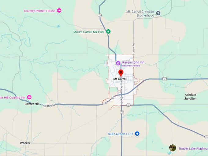 16. mount carroll il map