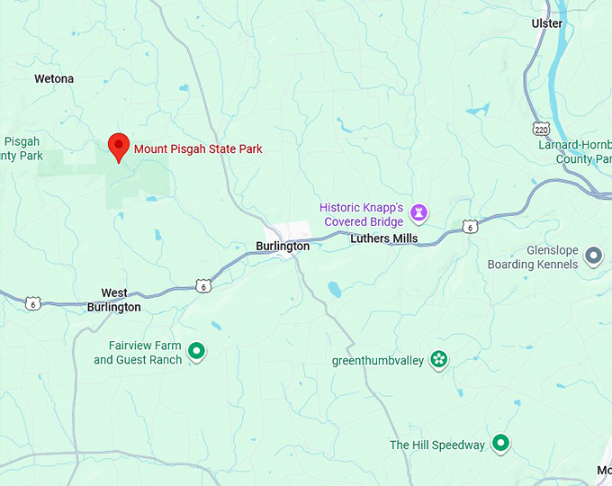 16. mount pisgah state park map