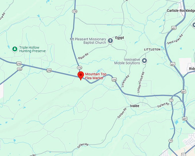 16. mountain top flea market map