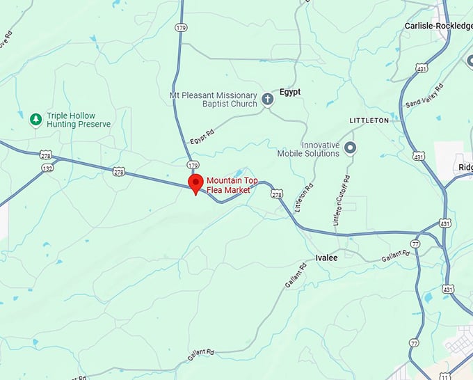 16. mountain top flea market map