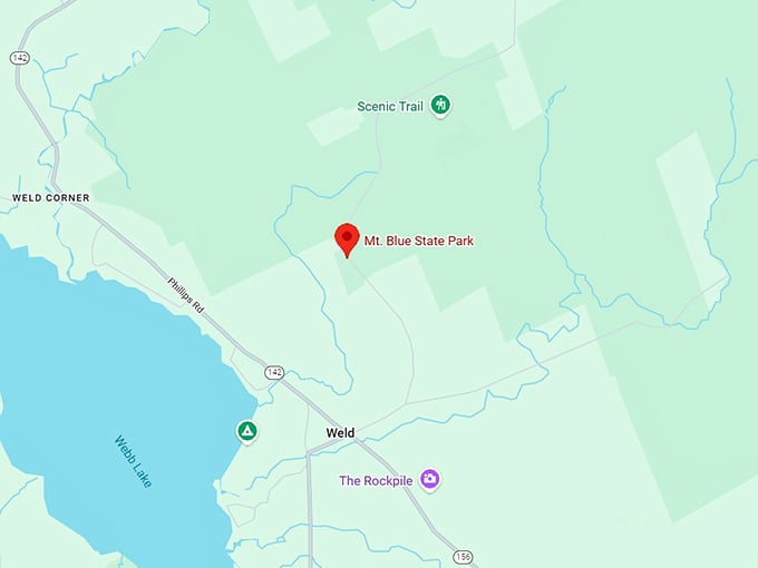 16. mt. blue state park map