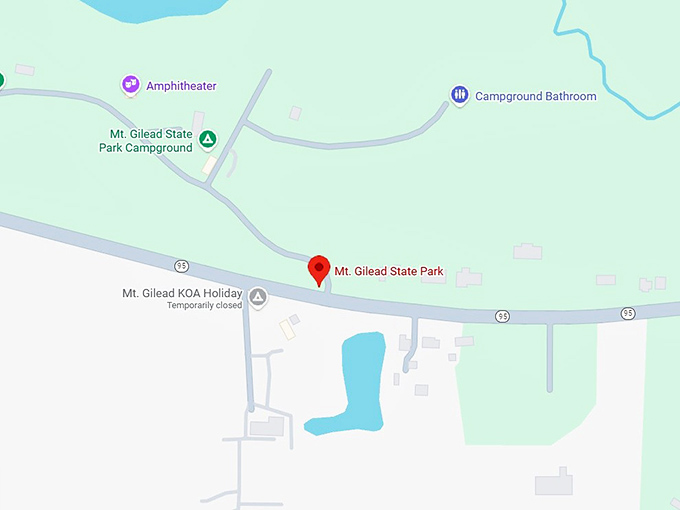 16. mt. gilead state park map