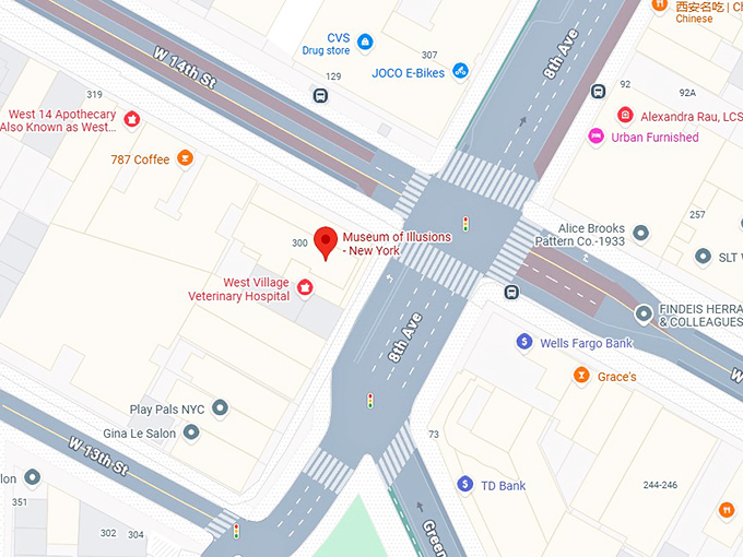 16. museum of illusions new york map