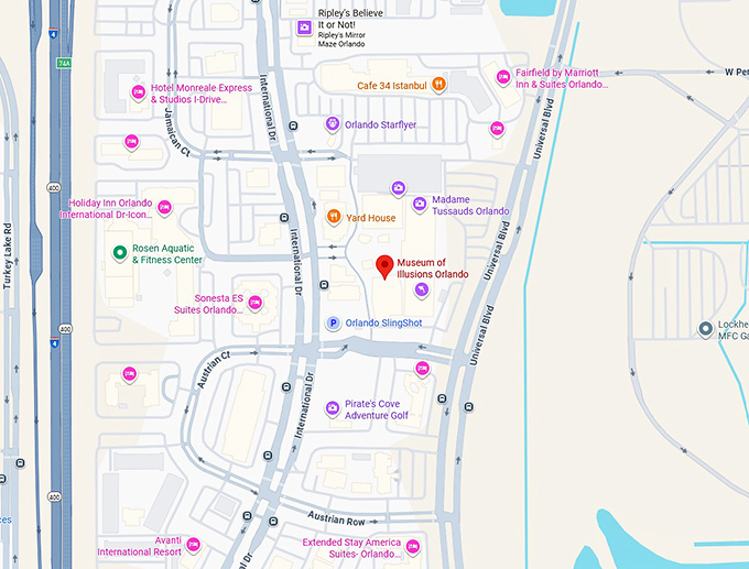 16. museum of illusions orlando map