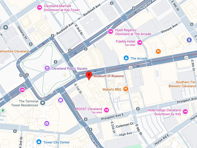 16. museum of illusions map